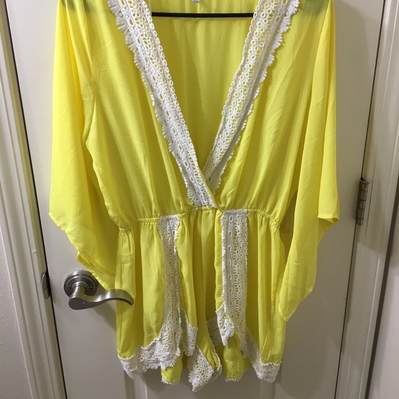Papaya | Other | Yellow Swim Suit Cover Up | Poshmark